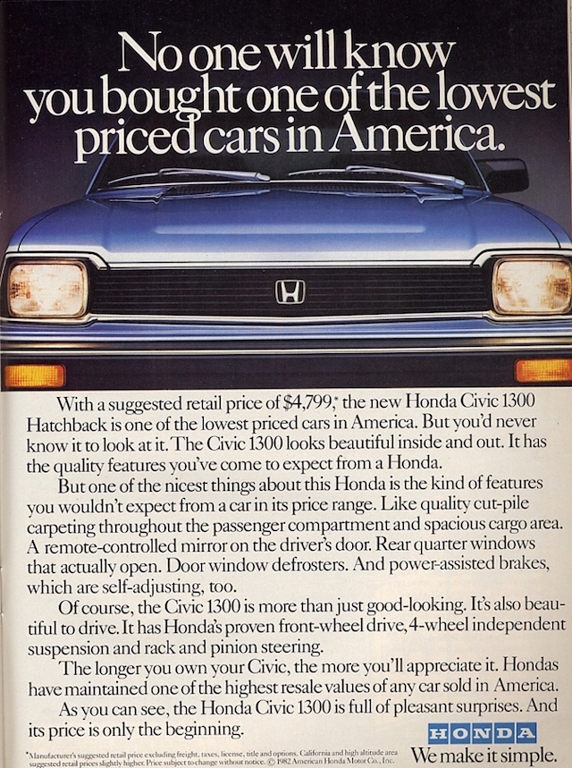 11 Old-School Honda Civic Ads That'll Take You Back | Honda Parts Online
