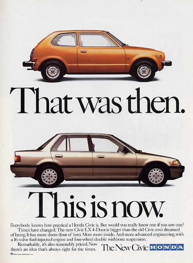 11 Old-School Honda Civic Ads That'll Take You Back | Honda Parts Online