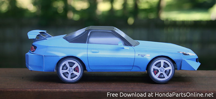 Honda S2000 Paper Model | Honda Parts Online