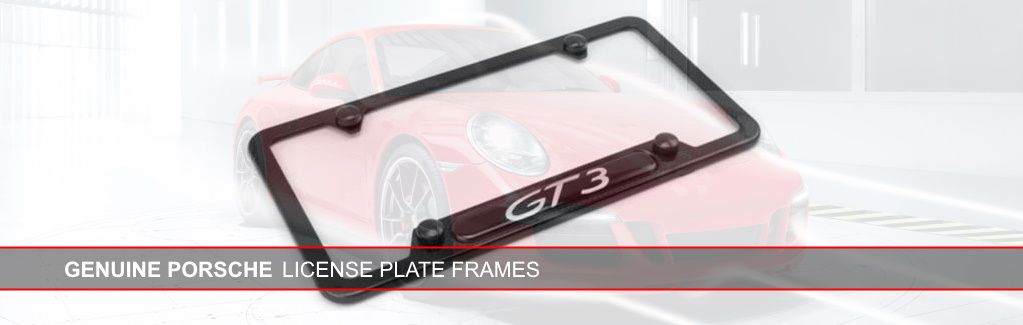 Shop Genuine Porsche License Plate Frames | GetPorscheSilverSpringParts