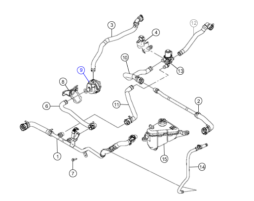 68377701AA - PUMP AUX COOLANT - | Alfa Romeo Fiat Parts USA