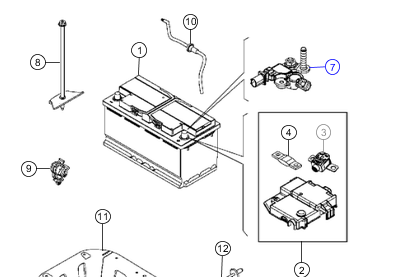 68341007AA - BATTERY SENSOR - | Alfa Romeo Fiat Parts USA