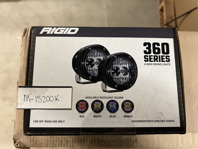 M15200KBML - RIGID 360 SERIES 4 INCH ROUND LIGHTS - | Lasco Auto Parts