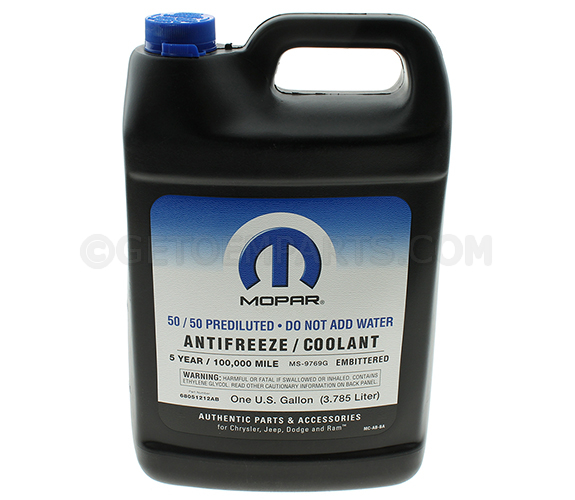 2007-2012 Mopar Coolant Antifreeze 68051212ac | GetOEMParts.com