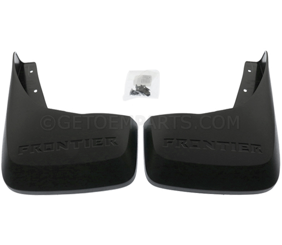 2023-2026 Nissan Frontier Splash Guards - Rear Set (2-piece / Black ...