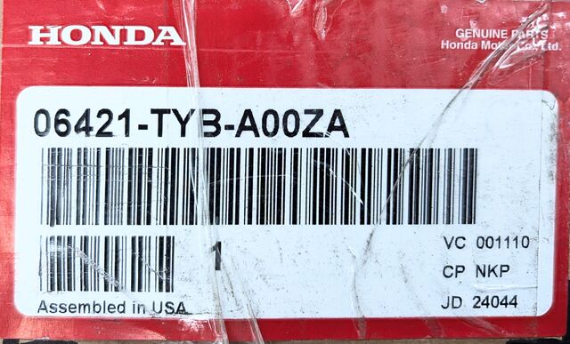 06421-TYB-A00ZA - Spare Wheel Kit Assembly *NH900L* | All Discount ...