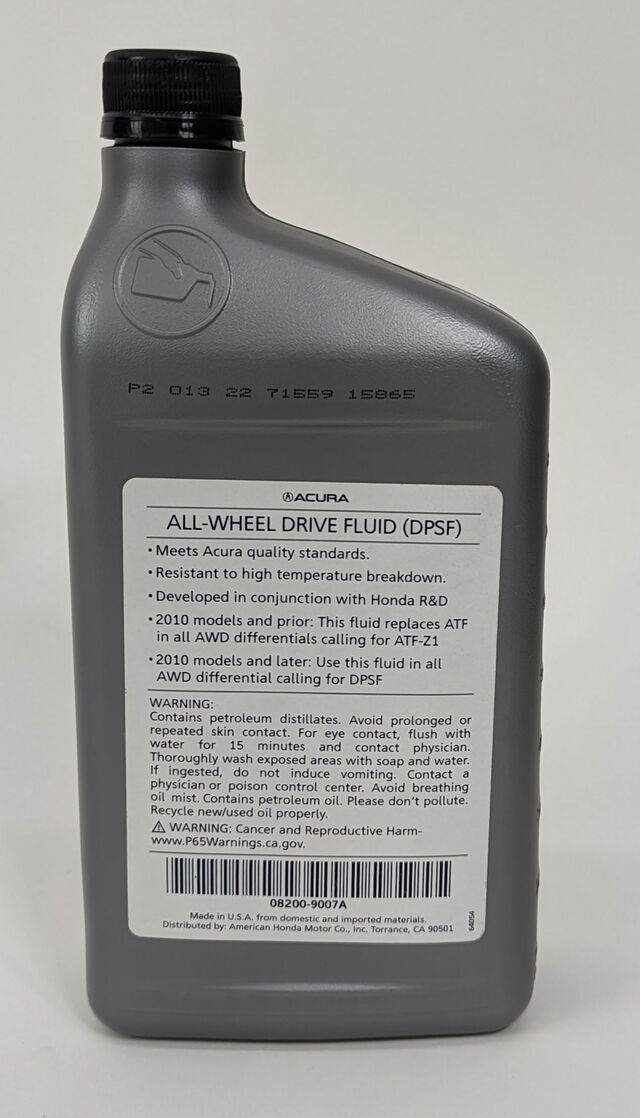 08200-9007A - Fluid AWD / Dual Pump II (Acura) | All Discount Parts Store