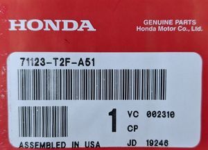 71123-T2F-A51 - 2016-2017 Honda Accord - Fin Front Grille (Upper) | All ...