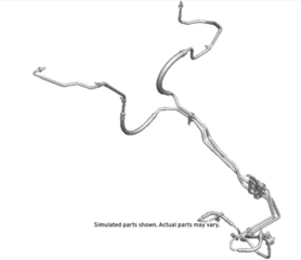 2023-2025 GM Transmission Fluid Cooler Inlet and Outlet Pipe 85016858 ...