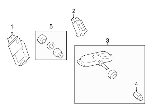 Genuine Toyota Tire Pressure Sensor (Does not include fitting kit 04423 ...