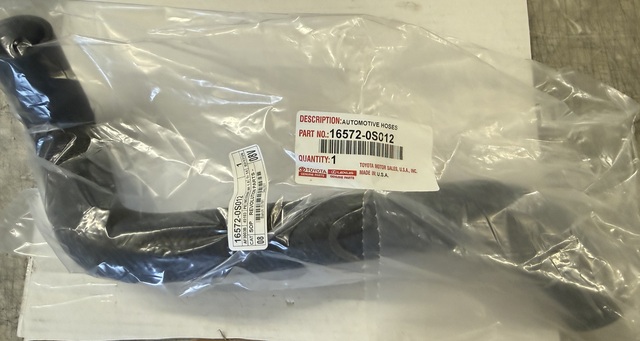 Genuine Official Toyota Radiator Coolant Hose part# 16572-0S012 for ...