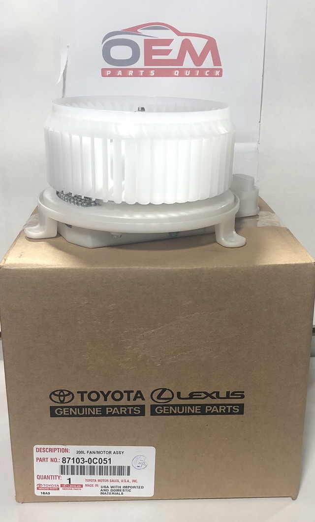 2008-2022 Toyota Blower Motor Front 87103-0C051 | OEM Parts Quick