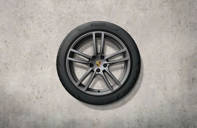 Genuine Porsche 9Y0-044-663-K |21-inch Cayenne Turbo Complete Wheel Set ...