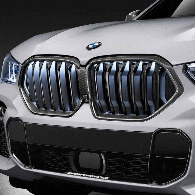 Genuine BMW 51-71-2-467-265 | G06 X6 M Performance Carbon Fiber Grille ...