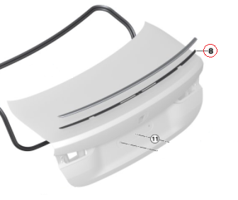 Genuine BMW 51-62-8-086-383 | Adhesive Tape Rear Spoiler | FREE ...