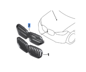 Genuine BMW 51-13-5-A69-BE4 | F95 X5M LCI Competition M Performance ...