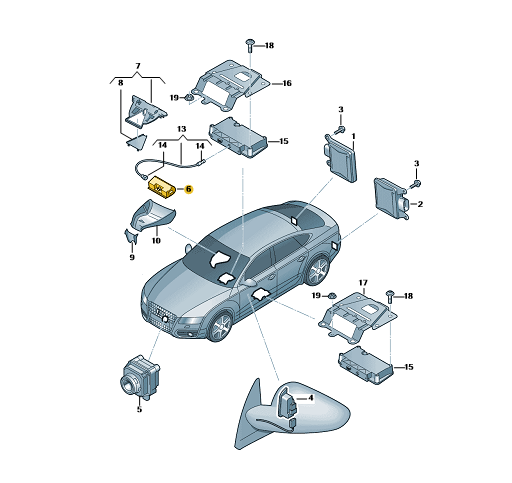 Genuine Audi 4G0-907-217-AX | Front Camera | FREE Shipping on Most ...