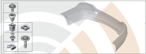 Genuine BMW 51-12-2-452-063 | Set Of Mounted Parts Bumper, Rear - Value ...