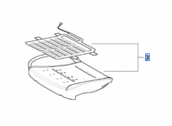 Genuine BMW 52-10-9-142-353 | Basic Seat Upholstery, Right (OC3) | FREE ...