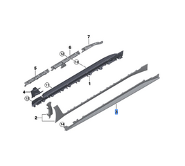 Genuine BMW 51-77-5-A36-103 | Rocker Panel, Lower - Left | FREE ...