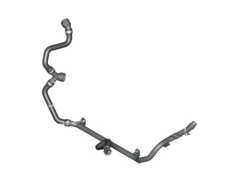 Genuine BMW 17-12-7-548-224 | Line Heater Return - Thermostat | FREE ...