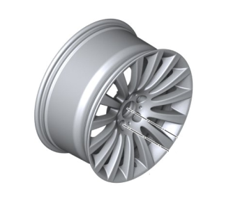 Genuine BMW 36-11-6-775-405 | 19" Style 235 Multi-spoke Light Alloy ...