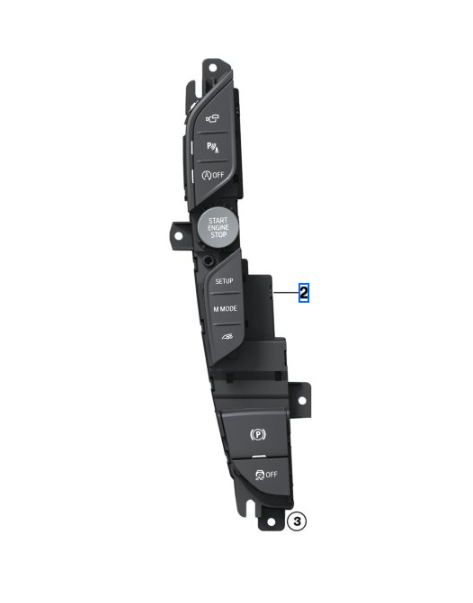Genuine BMW 61-31-9-504-970 | Center Console Control Panel | FREE ...