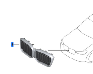 Genuine BMW 51-13-5-A36-BD0 | G01 X3 LCI M40iX, G02 X4 LCI M40iX Gloss ...