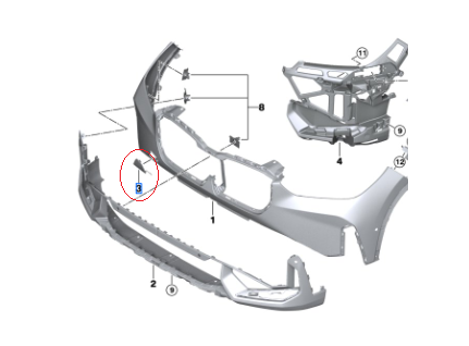 Genuine BMW 51-11-5-A09-BB1 | Tow Eye Cap | FREE Shipping on Most ...