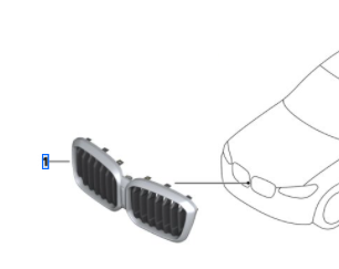 Genuine BMW 51-13-5-A36-BD0 | G01 X3 LCI M40iX, G02 X4 LCI M40iX Gloss ...