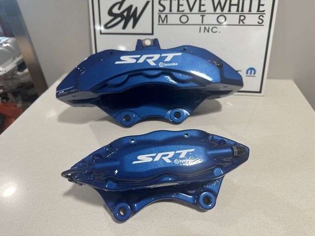 21-23 Challenger Charger Mopar 2023 Brembo Calipers BR7 BR4 Blue SRT 4 ...