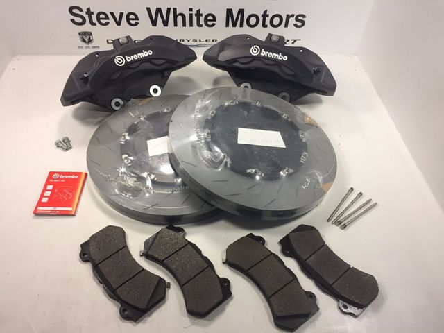 HELLCAT FRONT BRAKE UPGRADE-BLACK SWMHCFRTBRAKE-BLK | Steve White Parts