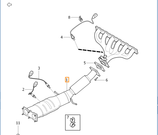 36002798 - Catalytic Converter - 2007-2015 Volvo | Volvo OEM Parts Direct
