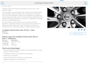 31439226 - Lockable Lug Nut Kit - Chromed Steel - 2015-2021 Volvo ...