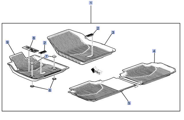 84990611 - First And Second-Row Premium All-Weather Floor 2020-2025 ...