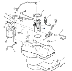 13507609 - Fuel Pump Module without Fuel Level Sensor, with Seal 2012 ...