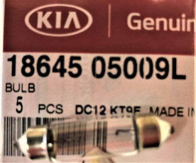 18645-05009L - License Lmp Bulb 2016-2020 Kia | Kia.Parts Store