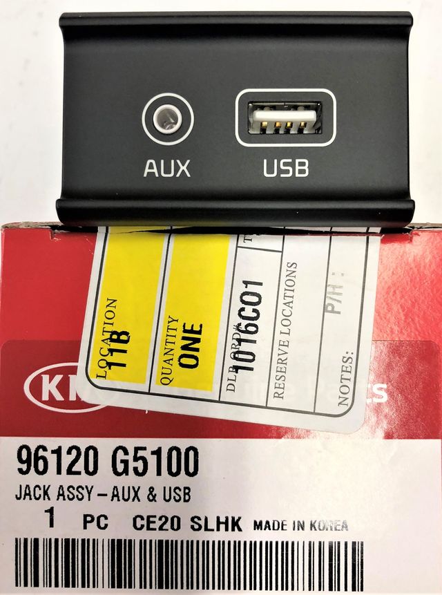 96120-G5100 - USB Port 2017-2019 Kia Niro | Kia.Parts Store
