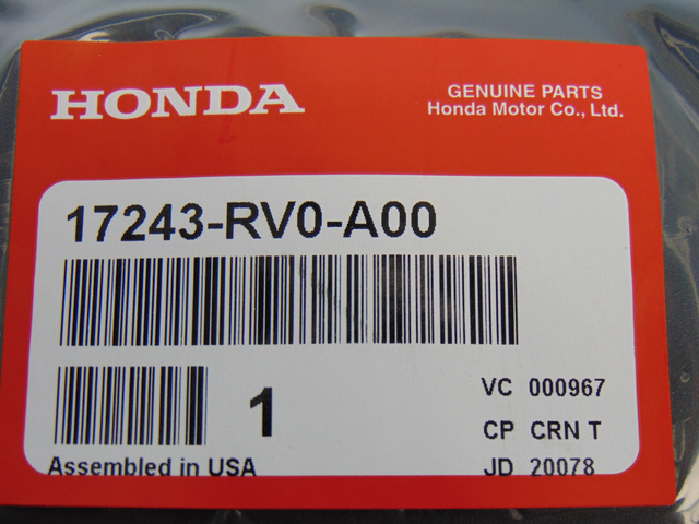 17243-RV0-A00 - 2011-2017 Honda Odyssey - Tube A Air In | Genuine Honda ...