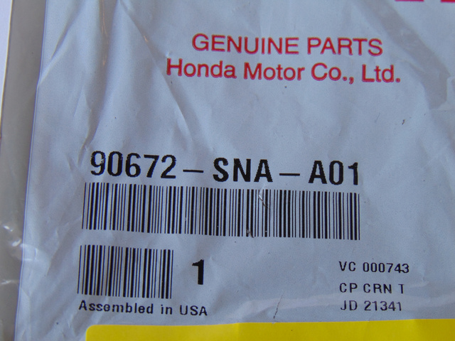 90672-SNA-A01 - 2006-2025 Honda - Holder Rod | Genuine Honda Parts