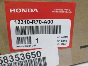 2008-2017 Honda Front Cylinder Head Valve Cover Assembly | Genuine ...