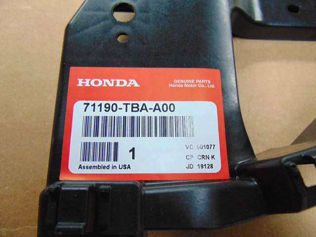 71190-TBA-A00 - 2016-2021 Honda Civic - Beam L Front Bumper (Upper ...