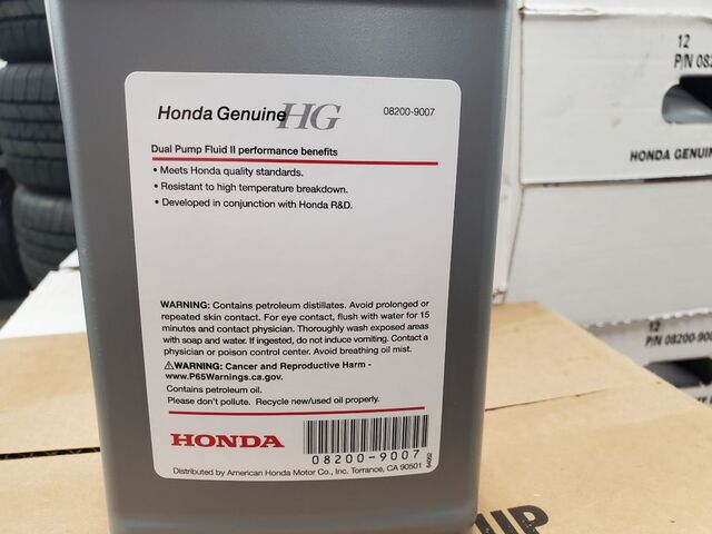 08200-9007 - Fluid Dpf II / AWD (Same as Acura 08200-9007a) DUAL PUMP ...