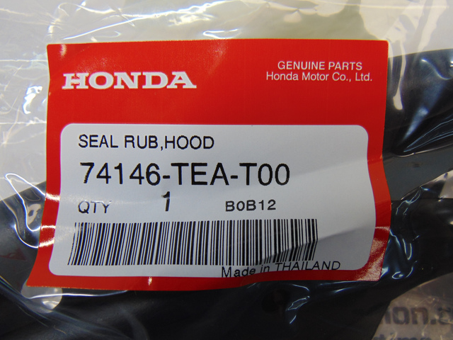 74146-TEA-T00 - 2017-2021 Honda Civic - Rubber Hood Seal | Honda Parts ...
