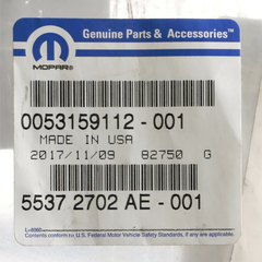 C Pillar Lower Weatherstrip, Right 55372702AF | Mopar OEM Parts Outlet