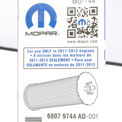 2011-2013 Mopar 2011 Chrysler Jeep Dodge Oil filter 3.6L Pentastar ...