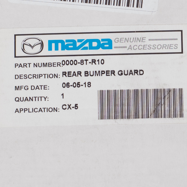 0000-8T-R10A - Rear Bumper Guard - 2023-2025 Mazda CX-5 | Mazda OEM ...