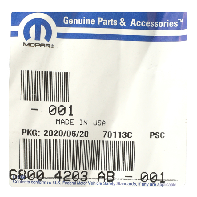 2007-2010 Jeep Wrangler OEM NEW 2007-2010 Mopar Jeep Wrangler Mode ...