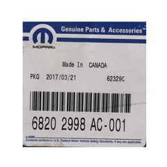 2015-2017 Chrysler 200 OEM NEW Mopar 2015-2017 Chrysler 200 Lamp ...