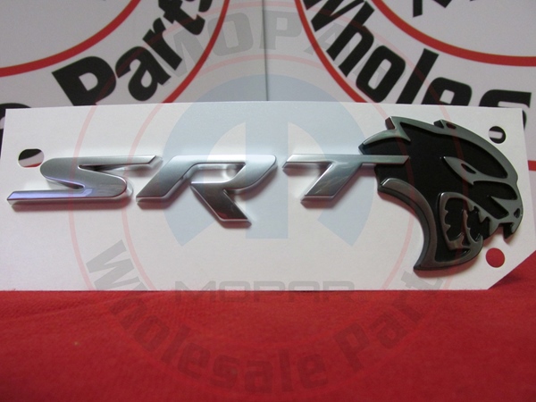 DODGE CHARGER HELLCAT Black & Silver SRT Decklid Nameplate Emblem NEW OEM MOPAR | Mopar ...
